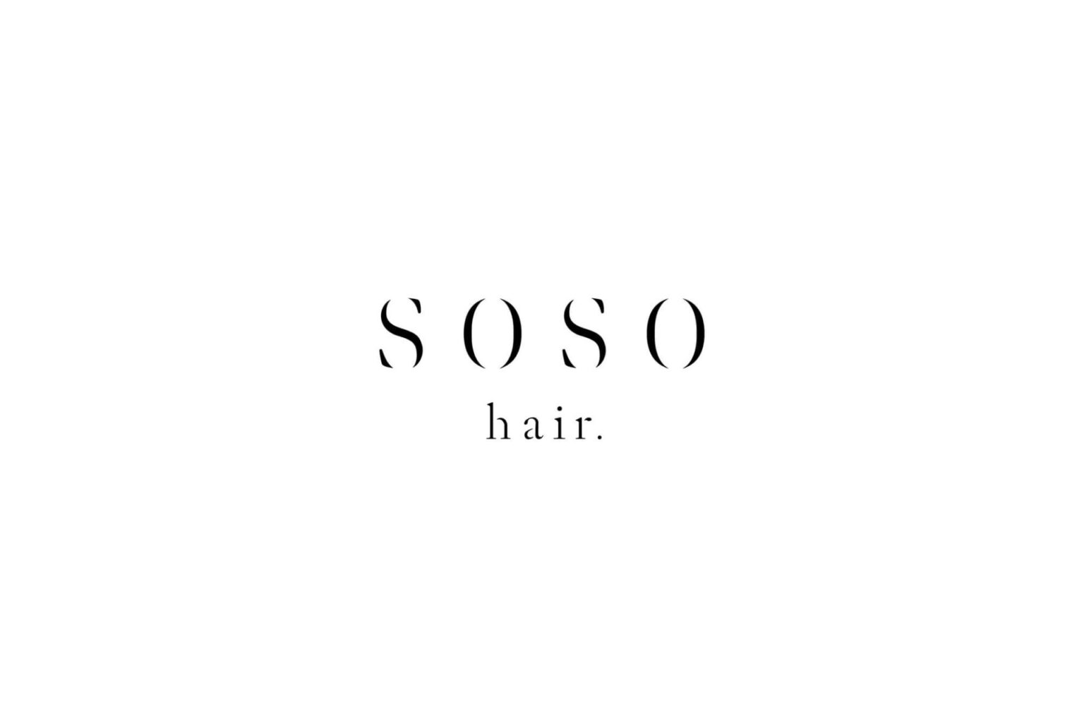 soso hair. ロゴデザイン｜ 高知の山奥にあるデザイン事務所｜ミトネデザイン